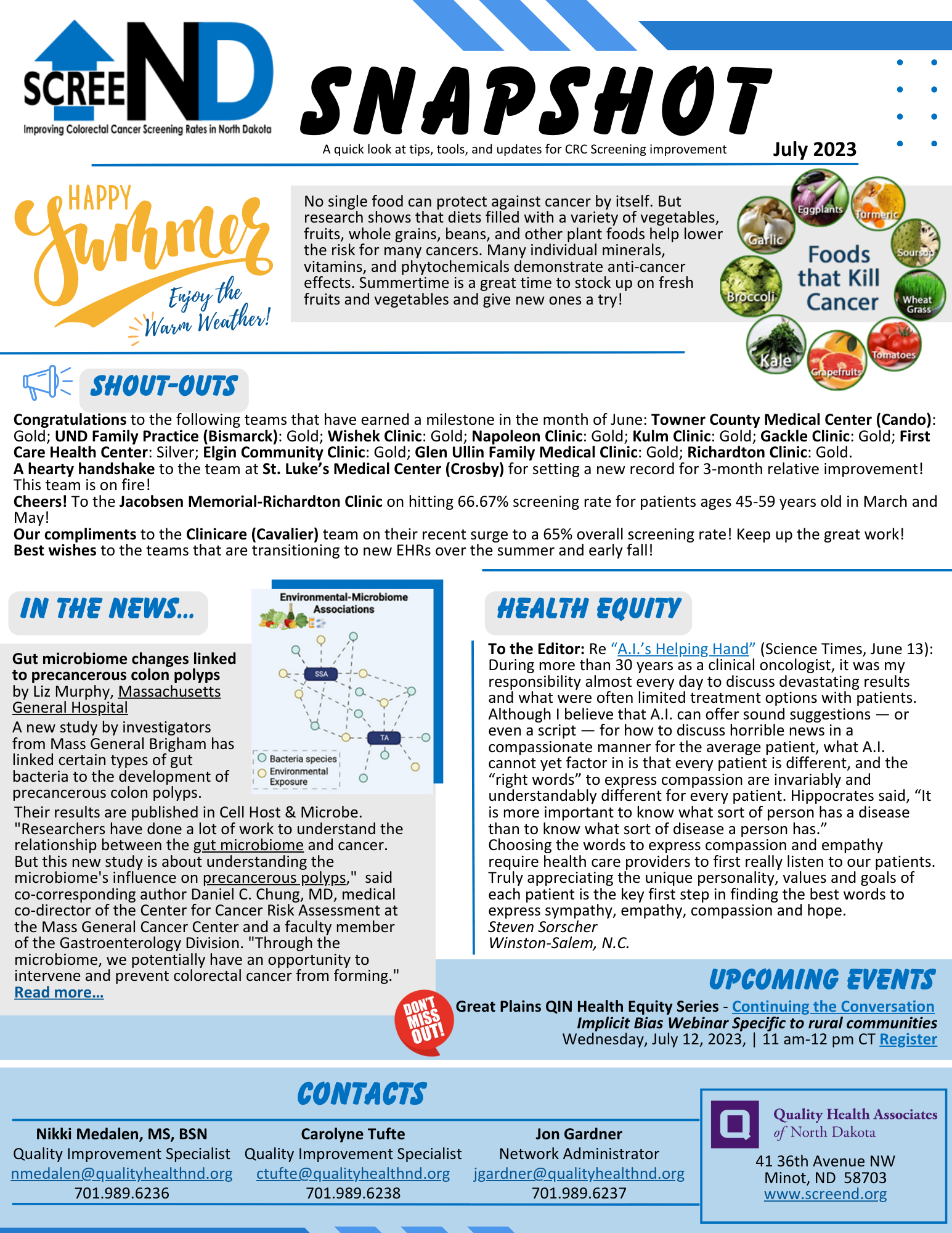 July 2023 | Snapshot – CRC ScreeND