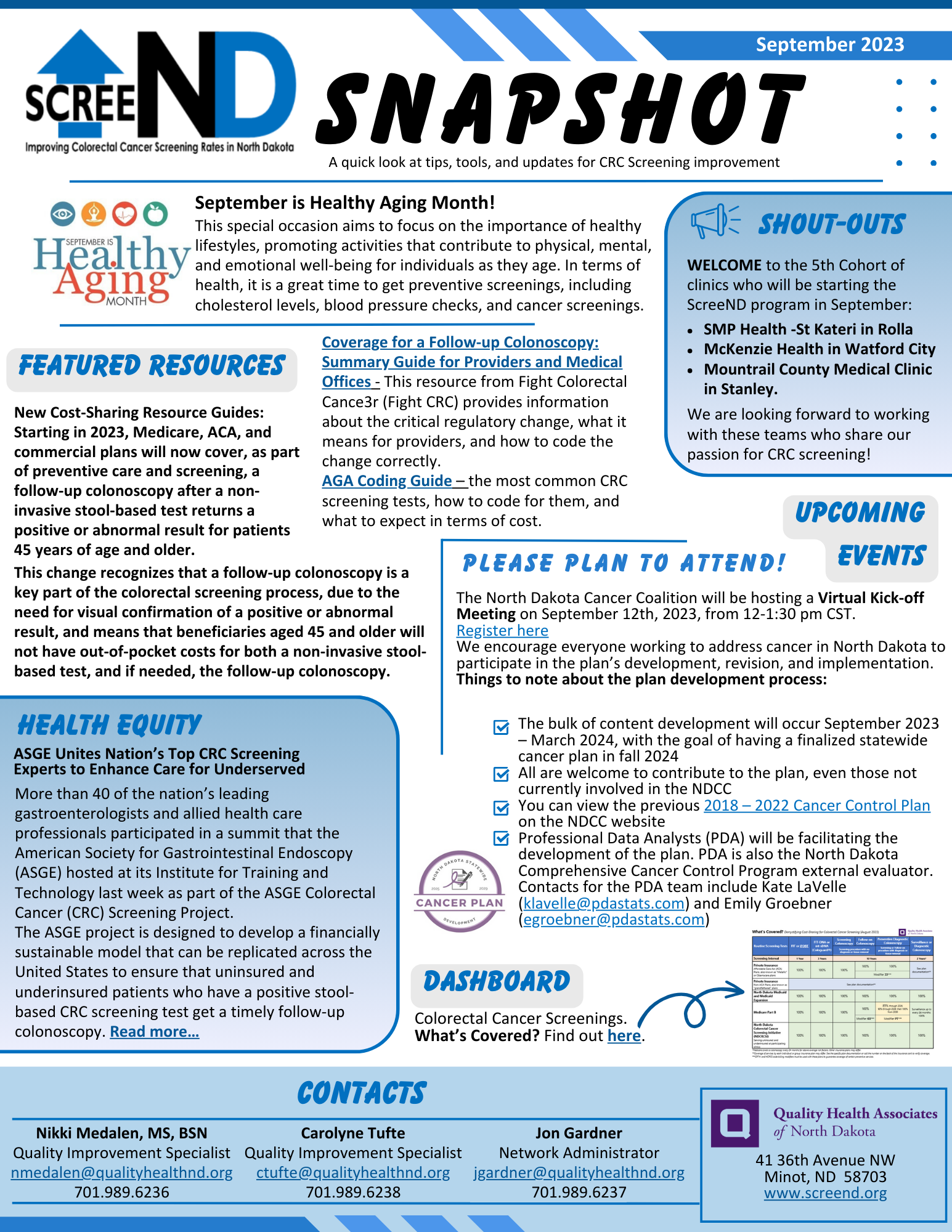 September 2023 | Snapshot – CRC ScreeND